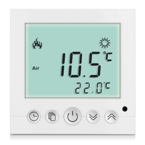 8X Weiß LCD Digital Digitaler Thermostat Raumthermostat weiss ...