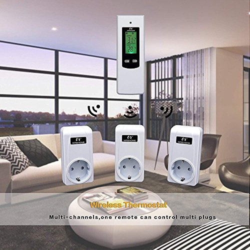 【Neue Version】NASHONE Wireless Thermostat Steckdose Digitaler ...